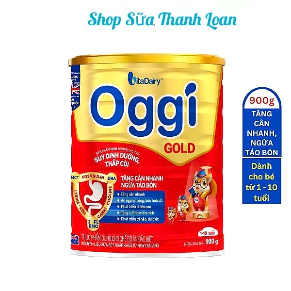 [HSD T5-2026] [Quét Mã QR Tích Xu] COMBO 4 Lon Sữa Bột OGGI Suy Dinh Dưỡng Gold 900g. | Shopee ...