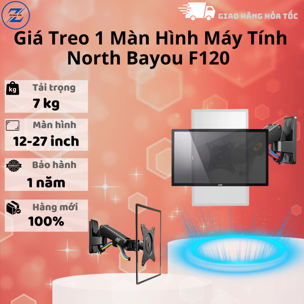 Giá Treo Màn Hình Máy Tính NB F120 (17-27 Inch) - BH chính hãng 12 ...