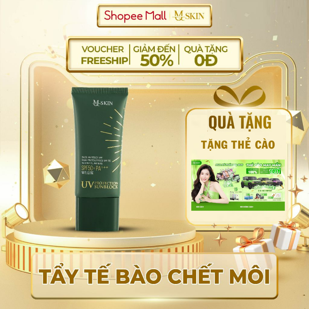 [ TẶNG THẺ CÀO ] Kem Chống Nắng MQ Skin UV Protection Sunblock 50g (mẫu ...