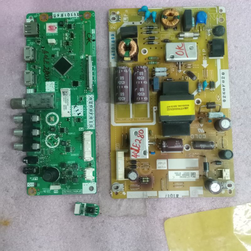 bo mạch tivi Sharp 40LE280X,bo xử lý, khiển, nguồn, main chính, chủ ...