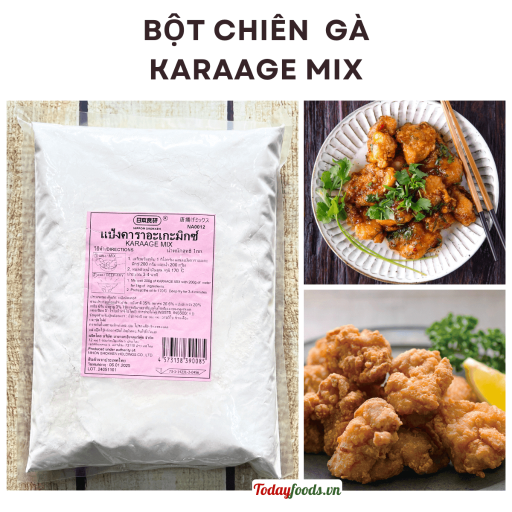 Bột Chiên Gà Karaage Mix {Nihon Shokken} 1KG [Chuyên dùng nhà hàng ...