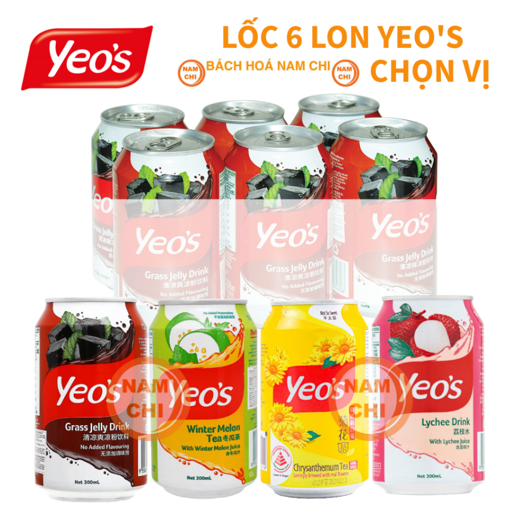 [LỐC 6 LON] Trà Bí Đao Hoa Cúc Yeo's Cực Ngon Thanh Mát Cơ Thể ...