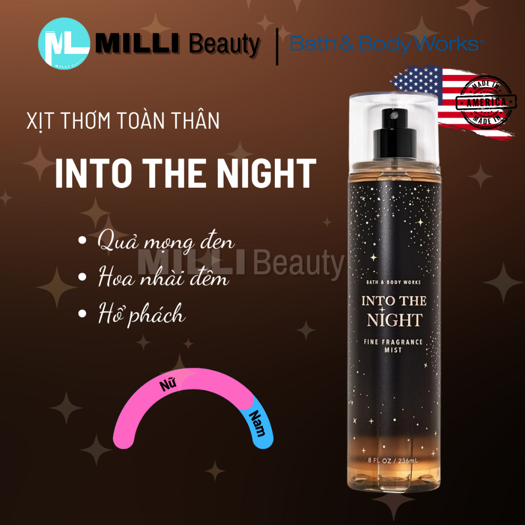 Into The Night Body Mist - Body Wash | Xịt thơm toàn thân - Sữa tắm ...