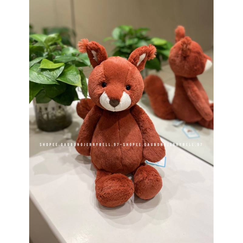 (100% Authentic) Gấu bông Jellycat sóc nâu Bashful Squirrel - 2024 ...