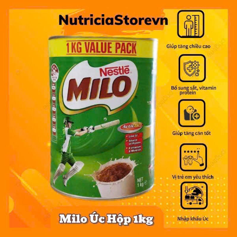 Sữa Bột Milo Úc Hộp 1kg Hàng Chính Hãng | Shopee Việt Nam