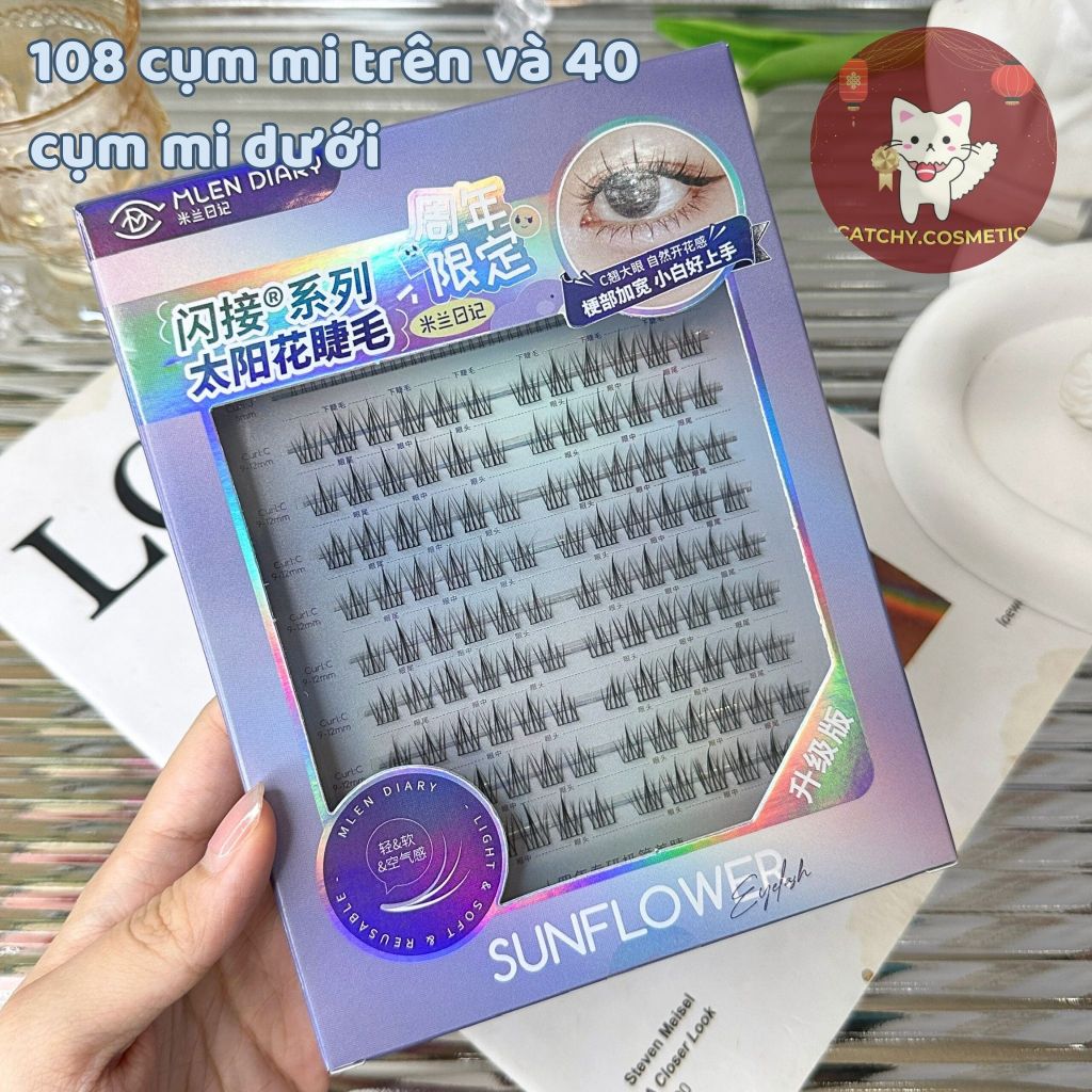 [MLEN DIARY] Mi Giả MLEN DIARY Hoa Hướng Dương Vỏ Xanh Mềm Mại Tự Nhiên ...