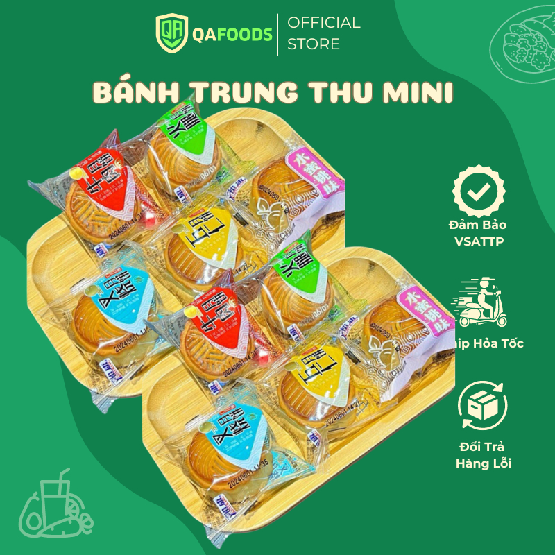1KG BÁNH TRUNG THU MINI MIX VỊ 40G/CÁI QAFOODS | Shopee Việt Nam