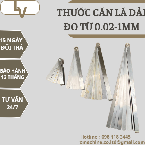 Thước căn lá dải đo từ 0,02-1mm | Shopee Việt Nam