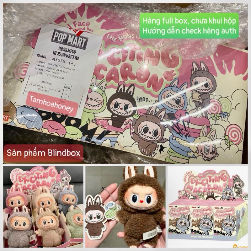 [CHÍNH HÃNG SẴN] LABUBU MACARON 17CM BLINDBOX HỘP MÙ NGẪU NHIÊN CHƯA ...