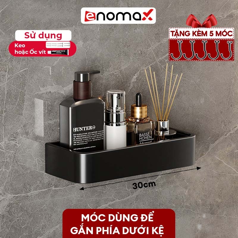Kệ nhà tắm Enomax để đồ phòng tắm đa năng tiện lợi treo tường, đựng mỹ ...