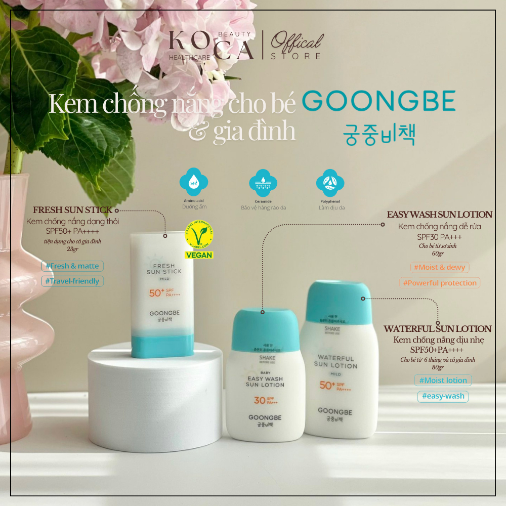 [GOONGBE] Kem chống nắng Goongbe Waterful Sun Lotion siêu lành tinh cho ...