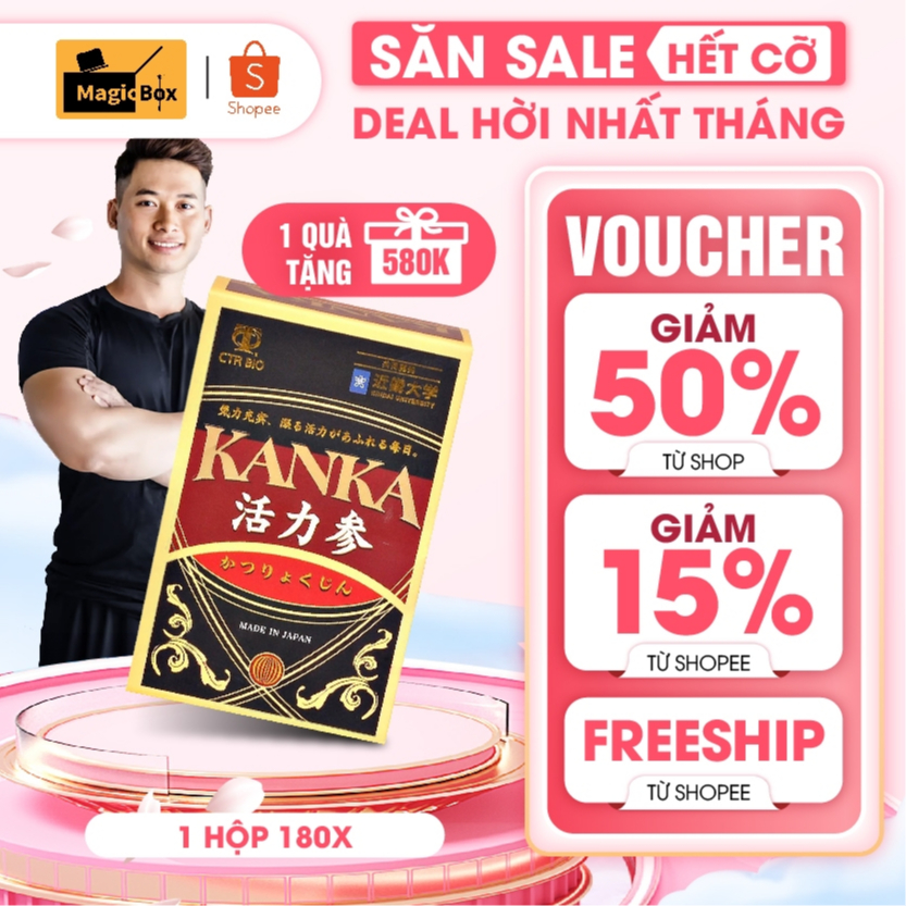 Viên uống Kanka Katsuryokujin Nhật Bản - Hộp 1 lọ x 180 viên - Qùa Tặng 580K | Shopee Việt Nam