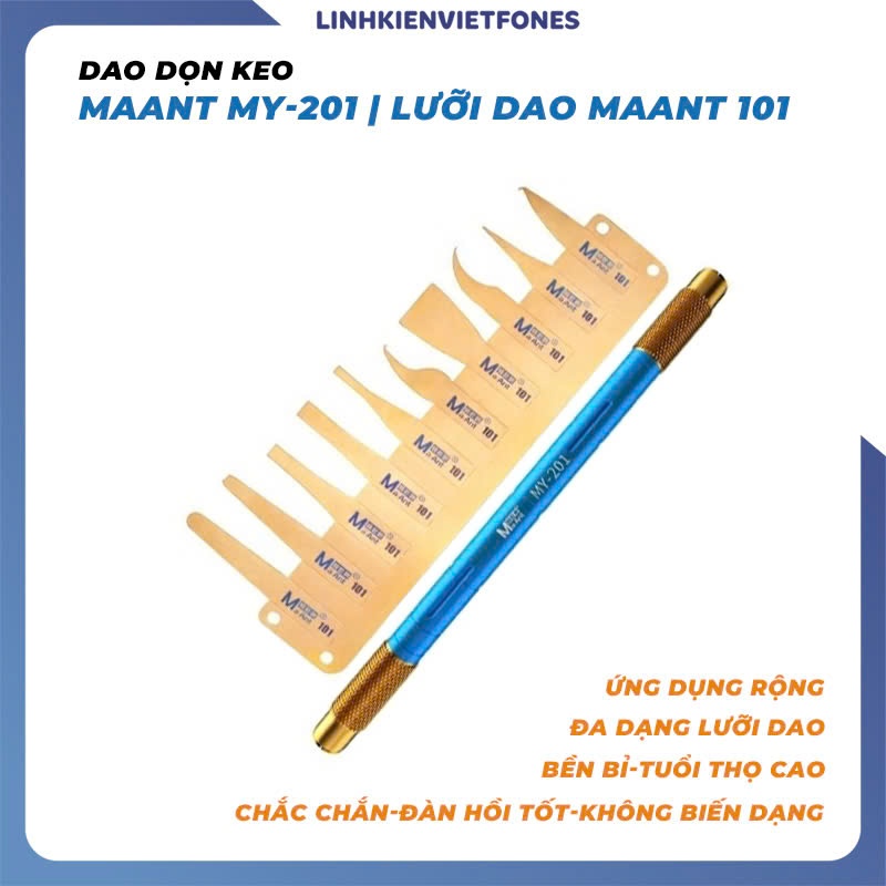 Cán dao Maant 2 đầu MY-201 | Bộ lưỡi dao đục, tách ic, cạo keo Maant MY-101 | Shopee Việt Nam