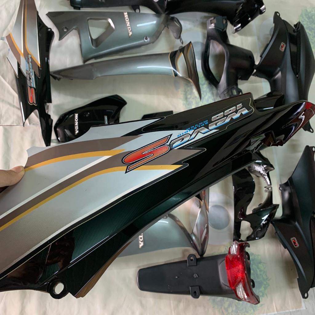 Bộ Dàn áo xe Wave s100 - RS- alpha 100 đời 2006 đến 2016 - 50cc màu Đen ...