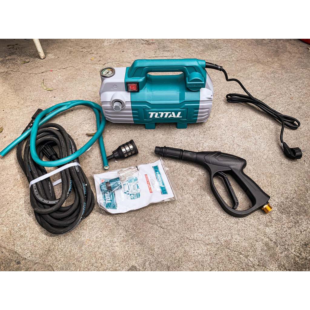 [ HÀNG CHÍNH HÃNG ]Máy rửa xe mini I Máy rửa xe cao áp Total 1500W ( MOTOR TỪ ) TGT11236 ...