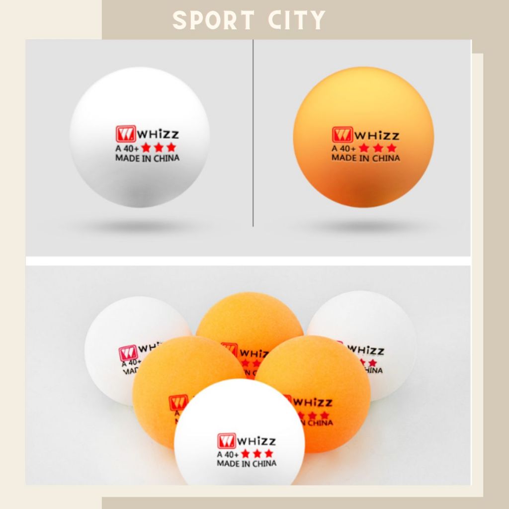 10 Quả bóng bàn tập luyện , thi đấu 3 sao Whizz chất liệu ABS ...