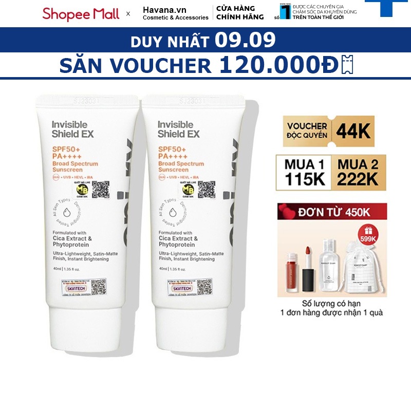 Kem Chống Nắng Epi-Rx Invisible Shield EX SPF 50+ PA++++ 5ml | Shopee ...