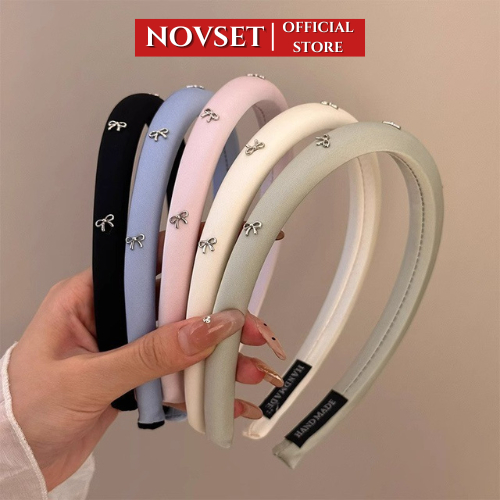 Băng Đô Quấn Tóc Đính Nơ Nhỏ NOVSET Phụ Kiện Tóc Xinh Xắn [ E401 ] | Shopee Việt Nam