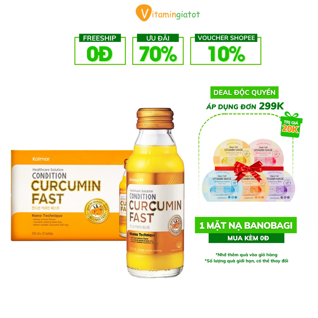 Nước Tinh Chất Nghệ Inno.N Hỗ Trợ Chức Năng Dạ Dày Condition Curcumin ...