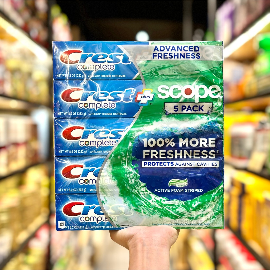 Kem Đánh Răng Crest Complete Plus Scope Advanced Active Foam Toothpaste ...
