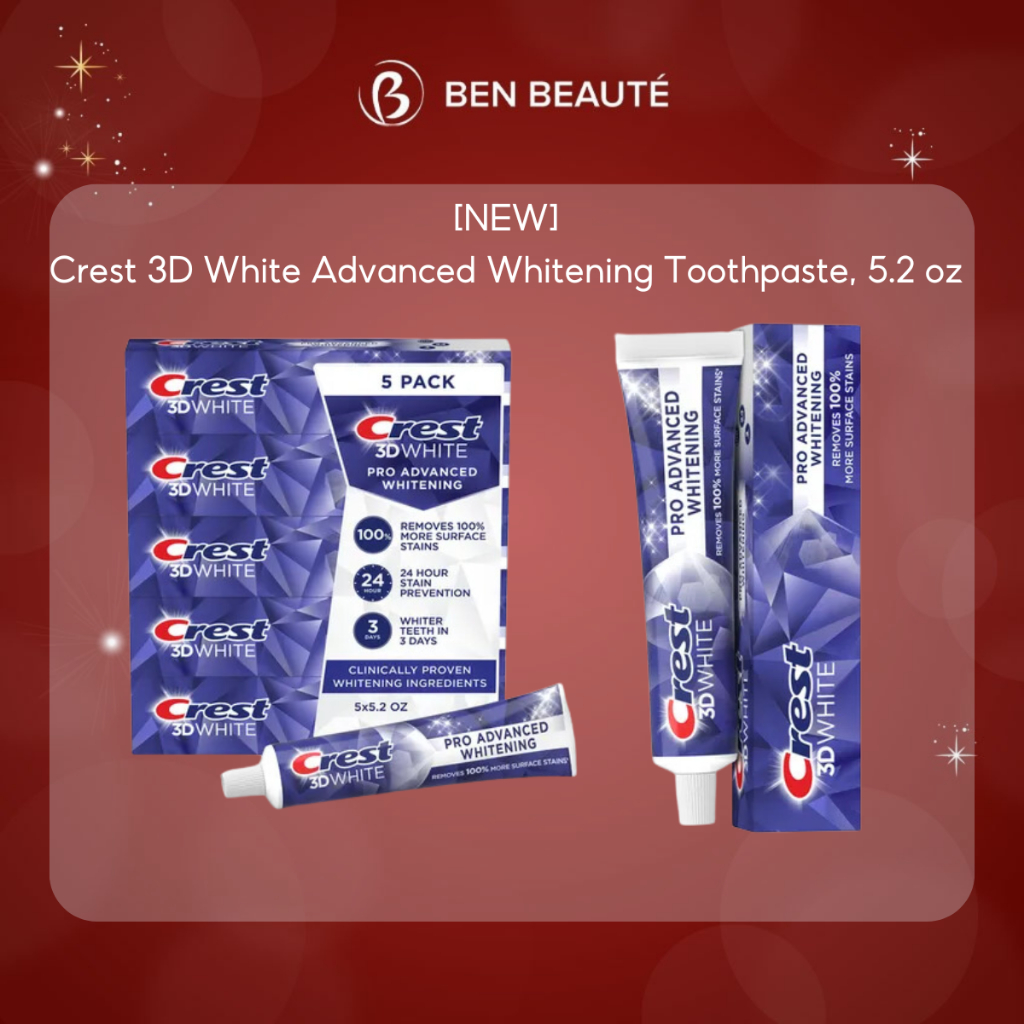Kem Đánh Răng Crest 3D White Advanced Whitening 147gr | Shopee Việt Nam