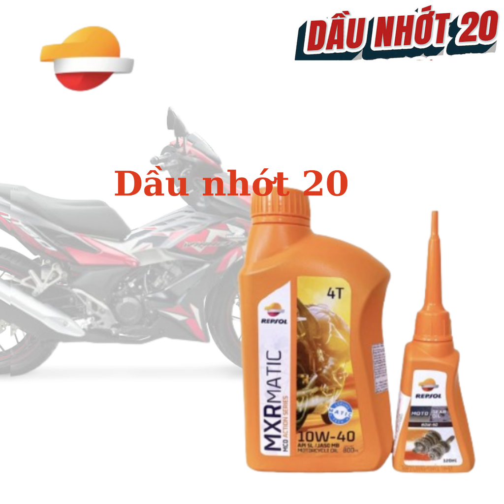 COMBO Nhớt Xe Tay Ga Repsol Matic 10W40 Và Nhớt Lap Hộp Số Repsol 120ml ...
