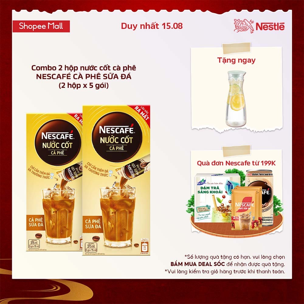 [Tặng Bộ 3 Hộp Inochi/Bình Inochi 1.2L] Combo 2 hộp nước cốt cà phê ...