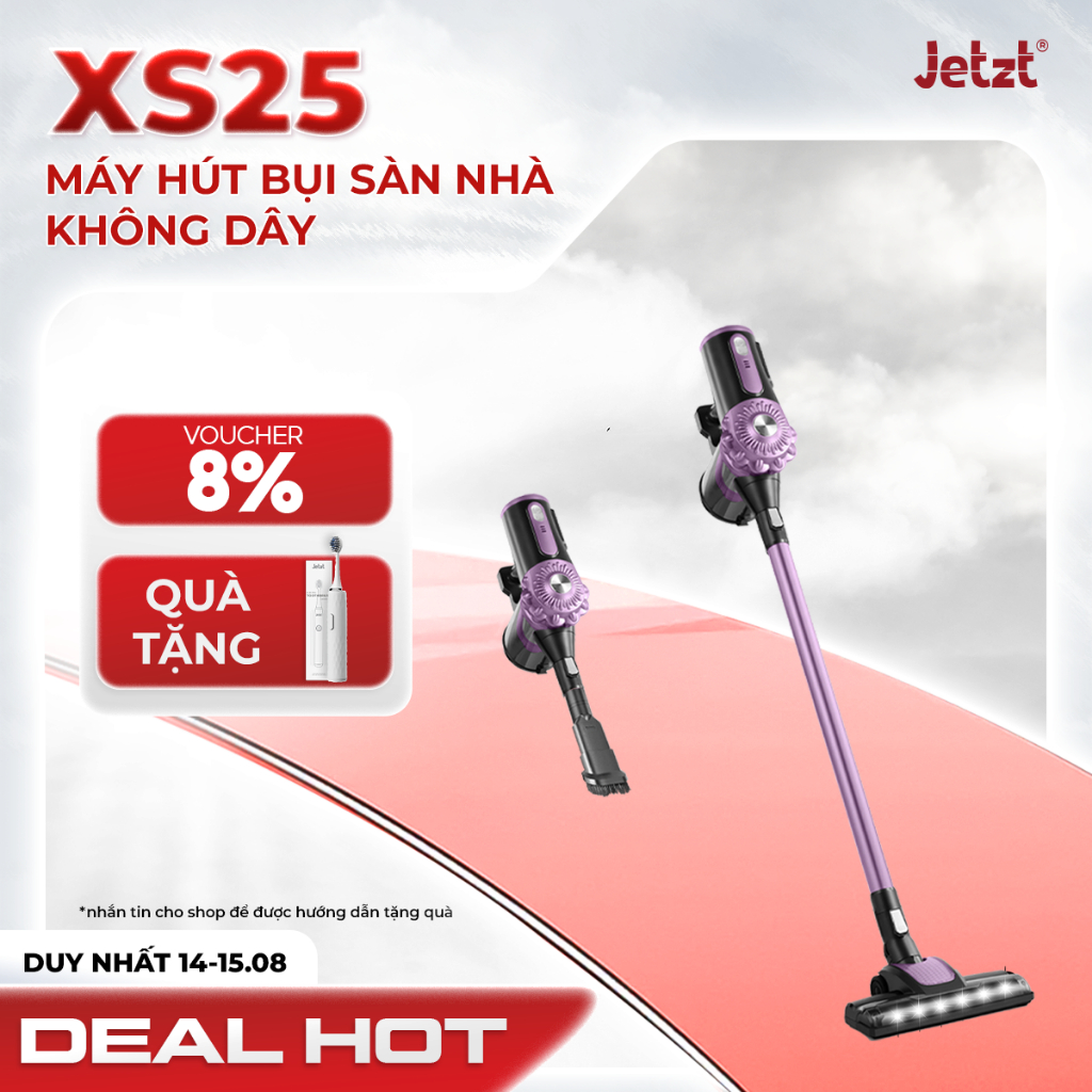 Máy hút bụi cầm tay không dây đa năng JETZT XS25 | Shopee Việt Nam
