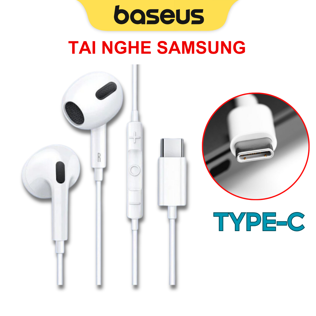 Tai nghe BASEUS C17 Type-C có dây có mic cho điện thoại thông minh lP15 ...