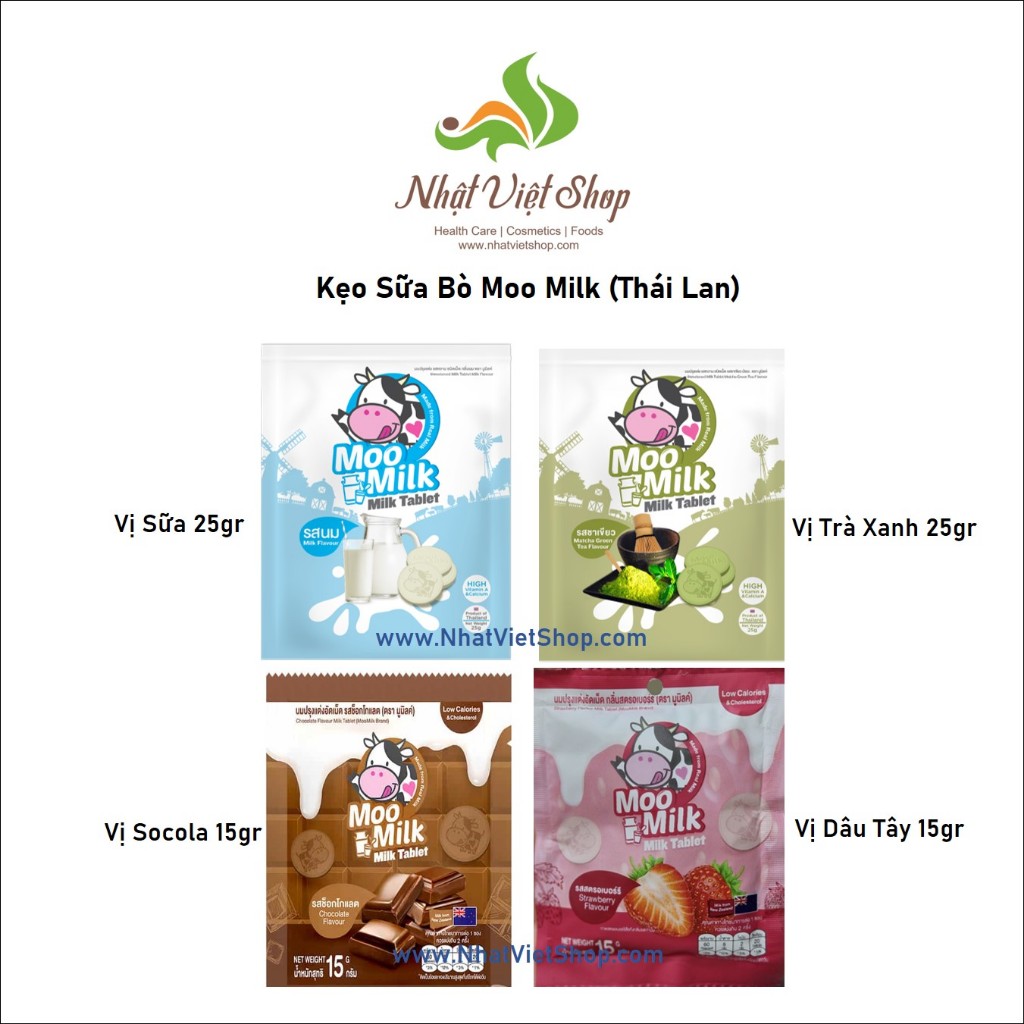 Combo 4 Gói Kẹo Sữa Bò Moo Milk | Shopee Việt Nam