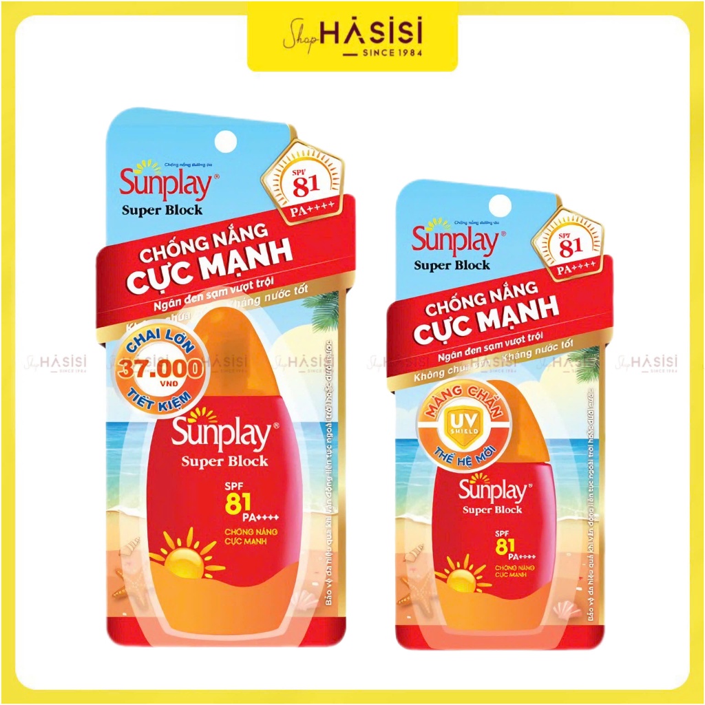 Sữa Chống Nắng Đi Biển SUNPLAY SUPER BLOCK SPF81 PA++++ | Shopee Việt Nam
