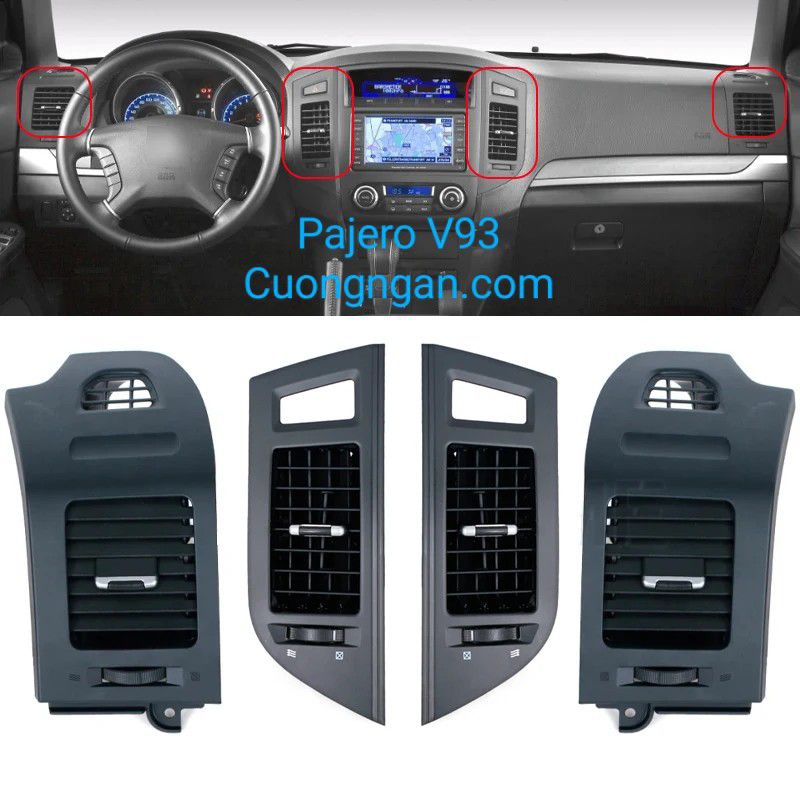 Cửa gió điều hòa (Air outlet instrument panel) Pajero V93 8030A059XA ...