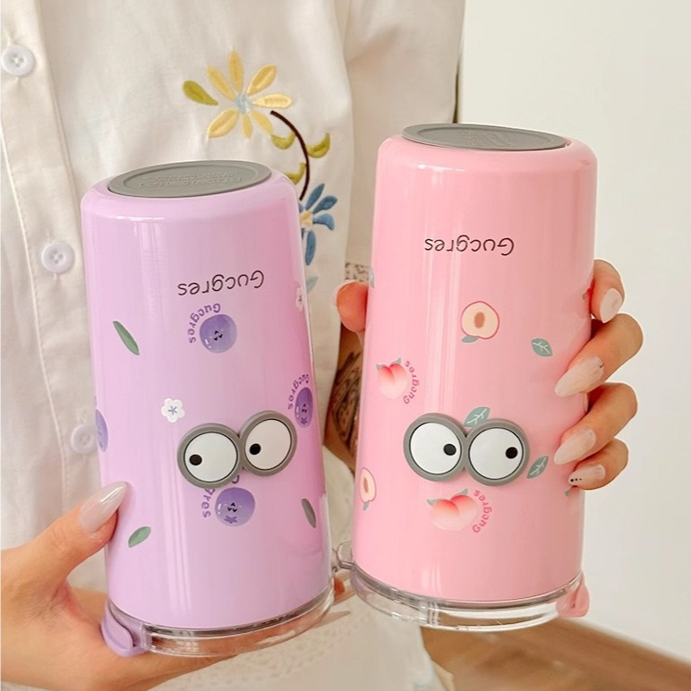 Bình giữ nhiệt GUCGRESS 500ML-ANMILY CUP hoa anh đào lõi thép không gỉ ...