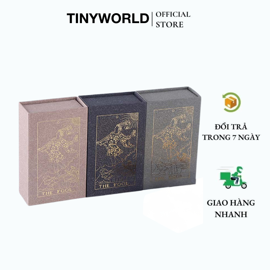Bộ bài Gold foil Tarot The Fool Tinyworld phiên bản Cao Cấp | Shopee Việt Nam