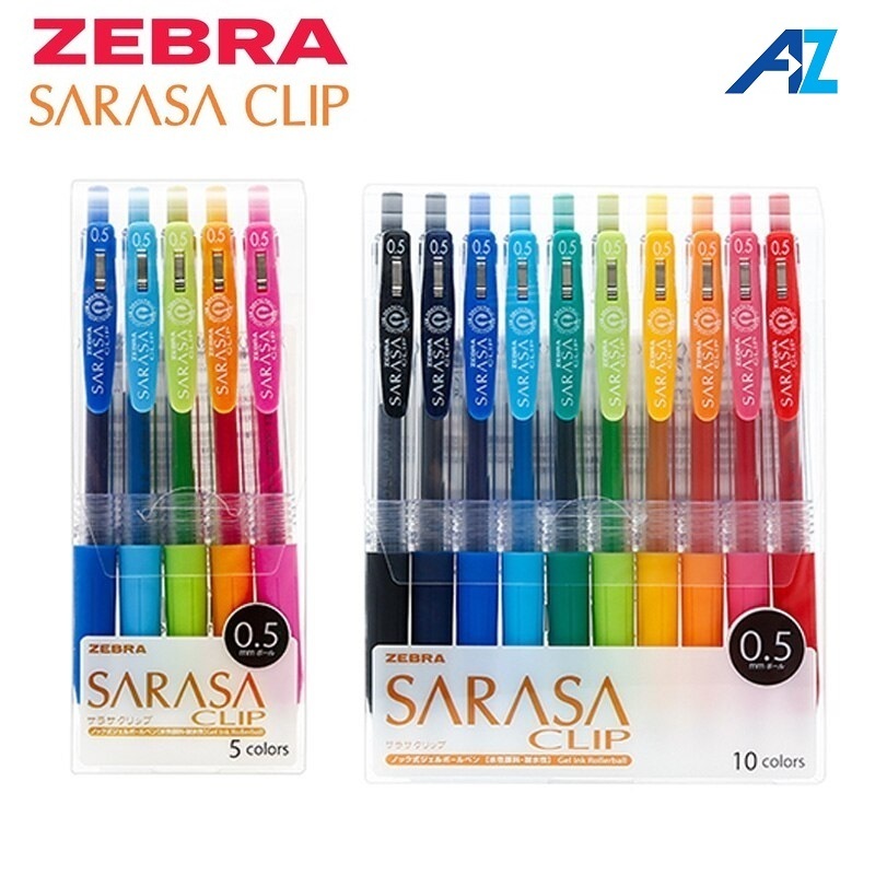 Set bút bi gel Zebra Sarasa clip Nhật Bản cỡ 05 | Shopee Việt Nam