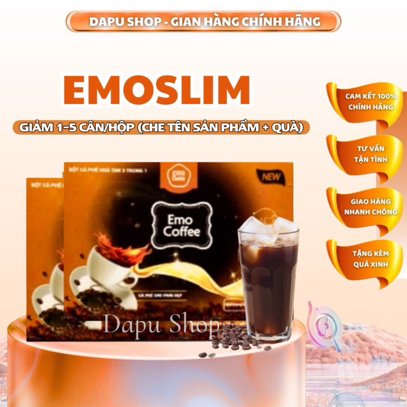 Cafe giảm cân Emoslim Detox - giam can Emo Coffee chính hãng | Shopee ...