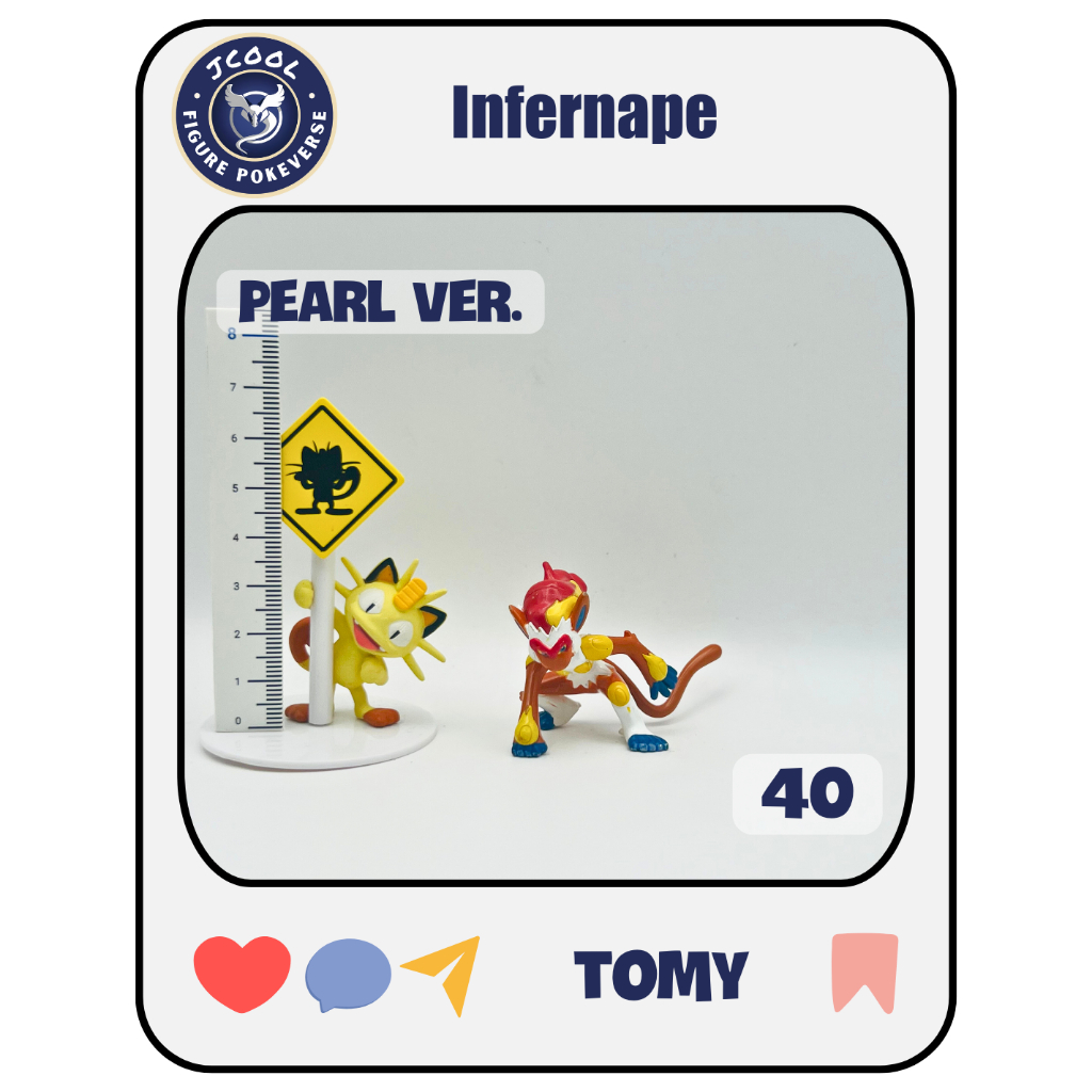 Infernape - Gen 4 vùng Sinnoh - Mô hình Pokemon chính hãng TAKARA TOMY ...