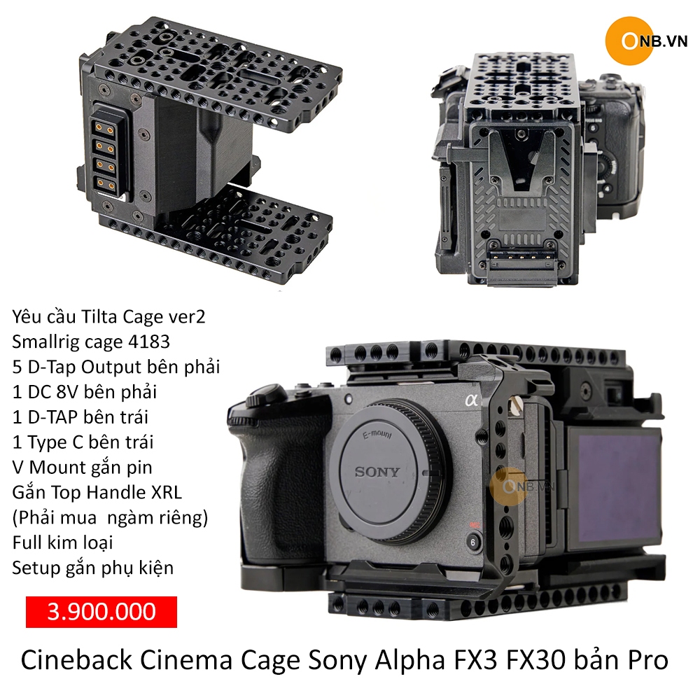 Cineback Cinema Cage Sony Alpha FX3 FX30 bản Pro | Shopee Việt Nam
