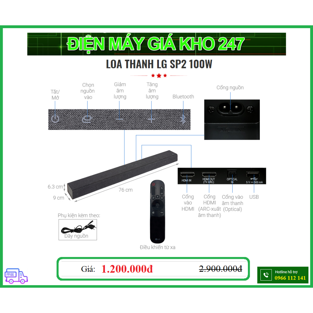LOA THANH LG SP2 100W | Shopee Việt Nam
