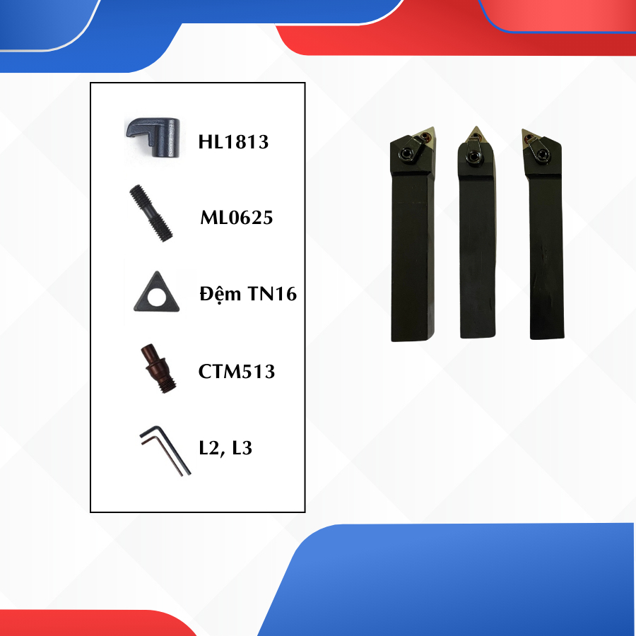 Phụ kiện lắp Cán dao tiện ngoài chip T16 ốc vít giữ chip mỏ kẹp cán dao tiện máy CNC | Shopee ...