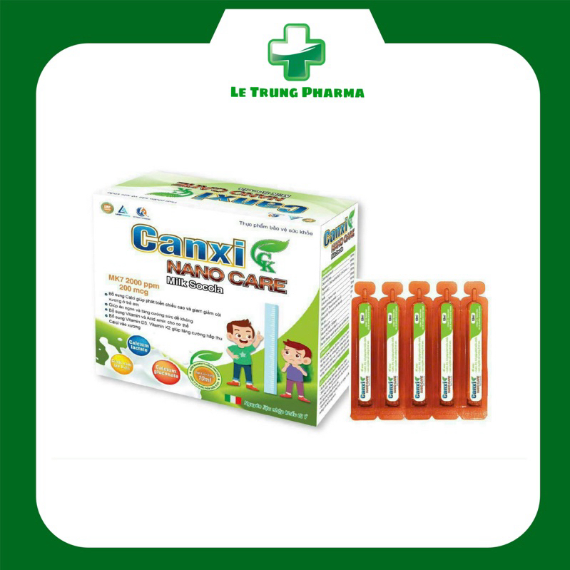 [ CHÍNH HÃNG ] Ống uống Canxi nano care milk socola giúp bổ sung calci hộp 20 ống | Shopee Việt Nam