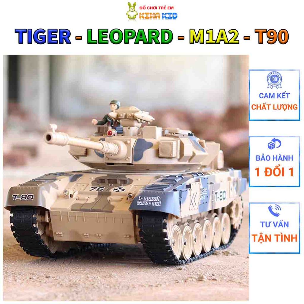 Xe Tăng Điều Khiển Từ Xa Cỡ Lớn Mô Hình Tiger, Leopard 2A6, M1A2, T-90 | Shopee Việt Nam