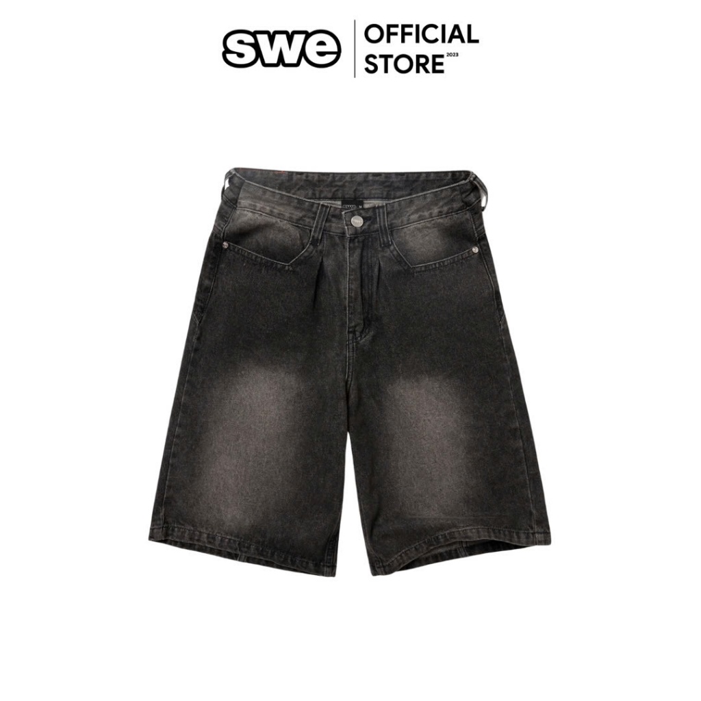 Quần Short Jeans Unisex SWE CHOPPED DENIM SHORTS - Washed | Shopee Việt Nam