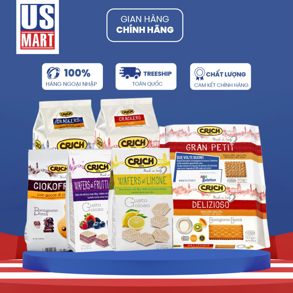 Bánh quy Crich Ý 300g/500g, Bánh quy giòn Ý cao cấp | Shopee Việt Nam