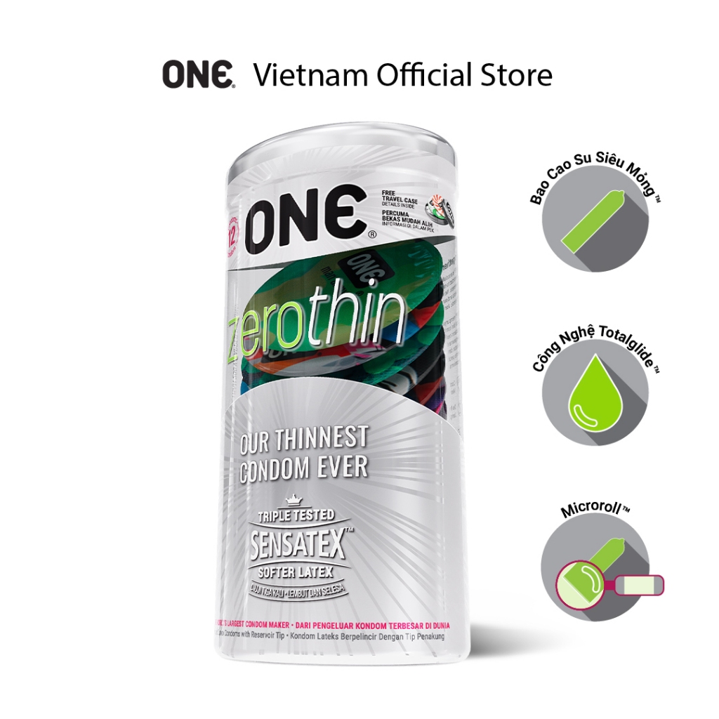 [CHÍNH HÃNG] Bao Cao Su ONE của Mỹ Siêu Mỏng Mềm Truyền Nhiệt Nhanh One ...