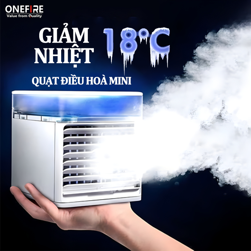 ONEFIRE quạt hơi nước mini dùng cho phòng ngủ quạt điều hòa phun sương Quạt Để Bàn Phun Sương ...