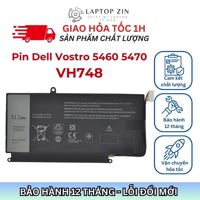 Pin Dell 5460, PIN ZIN Dell Vostro 5470 5480 5460 5560 Inspiron 14 5439 ...