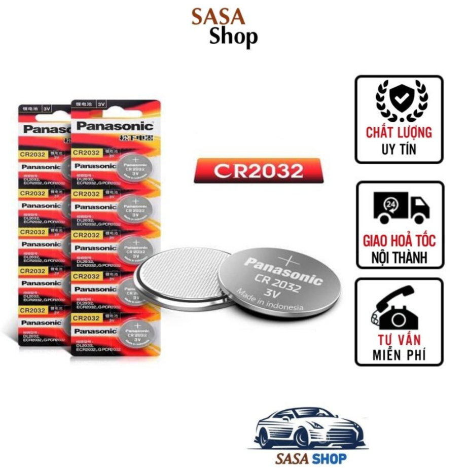 Pin Panasonic CR2032 3V Lithium - Pin cúc khuy áo | Shopee Việt Nam