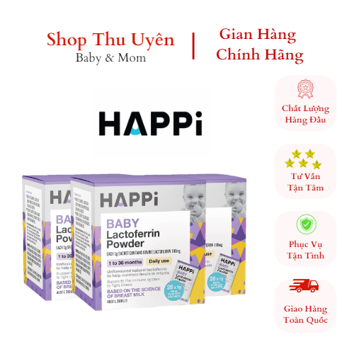 Bột Dinh Dưỡng Lactoferrin HAPPi Baby Úc, 28 Gói 1g. | Shopee Việt Nam