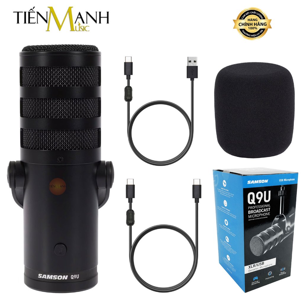 [Chính Hãng] Micro Samson Q9U USB & XLR - Mic Thu âm Podcast ...